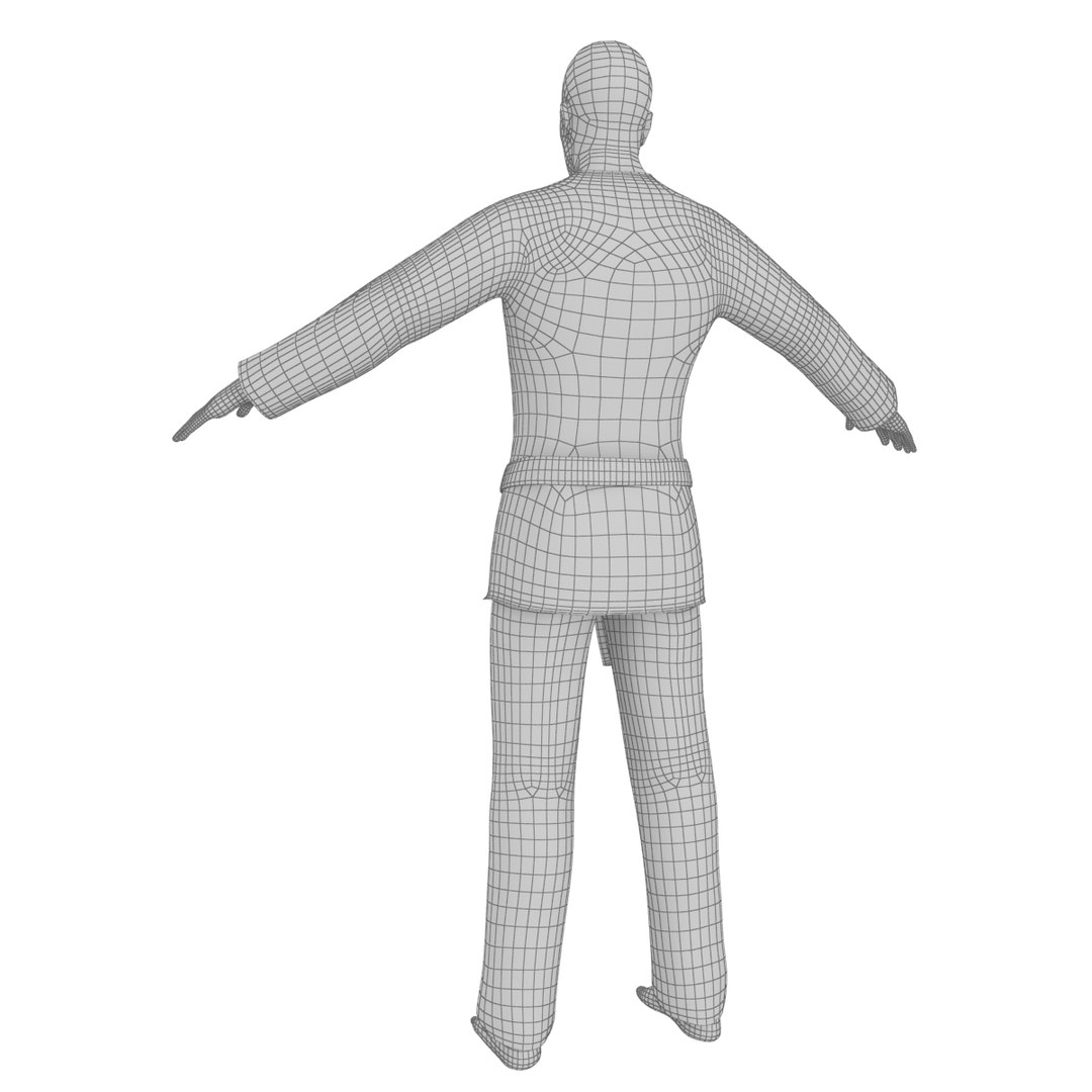 Taekwondo martial artist 3D model - TurboSquid 1292291