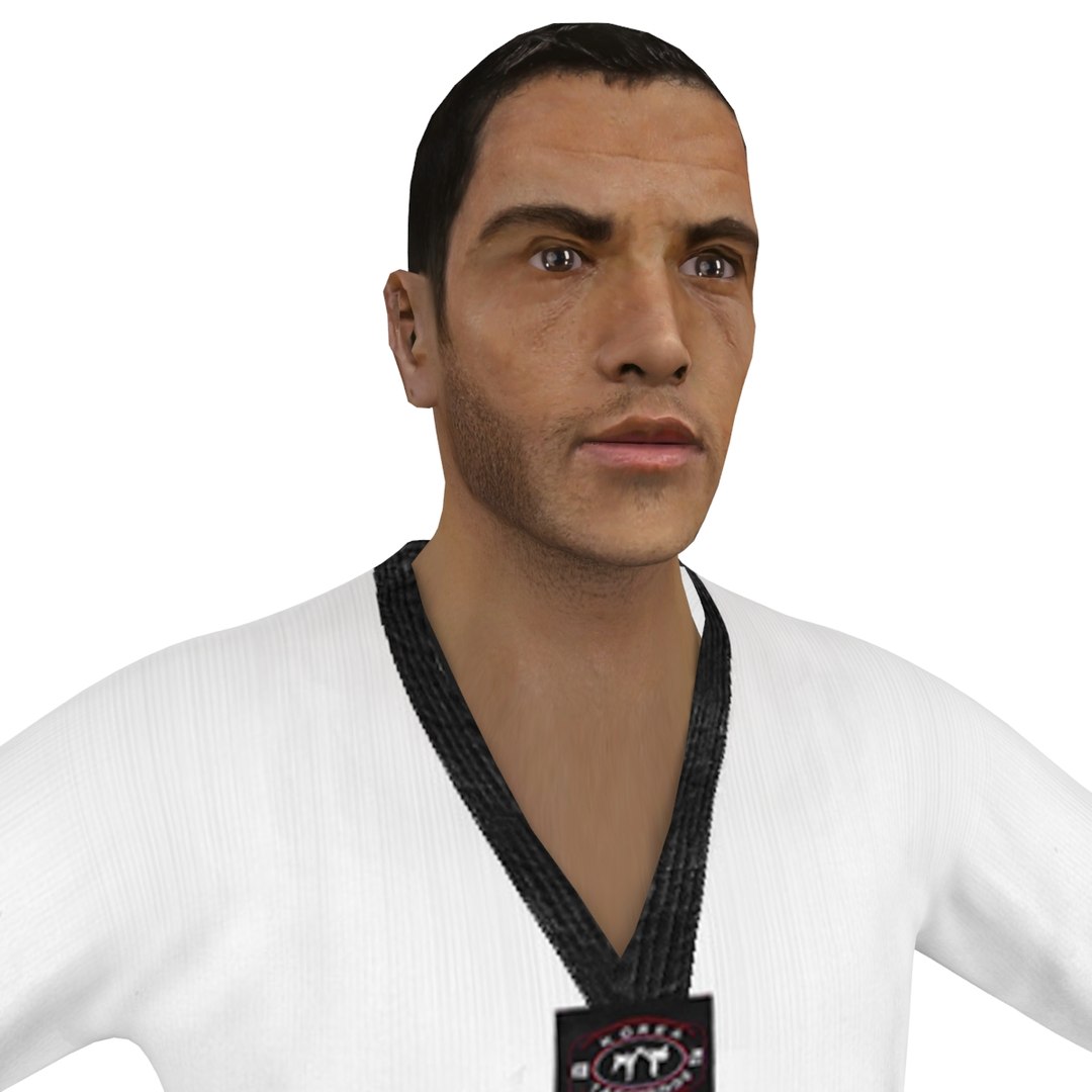 Taekwondo martial artist 3D model - TurboSquid 1292291