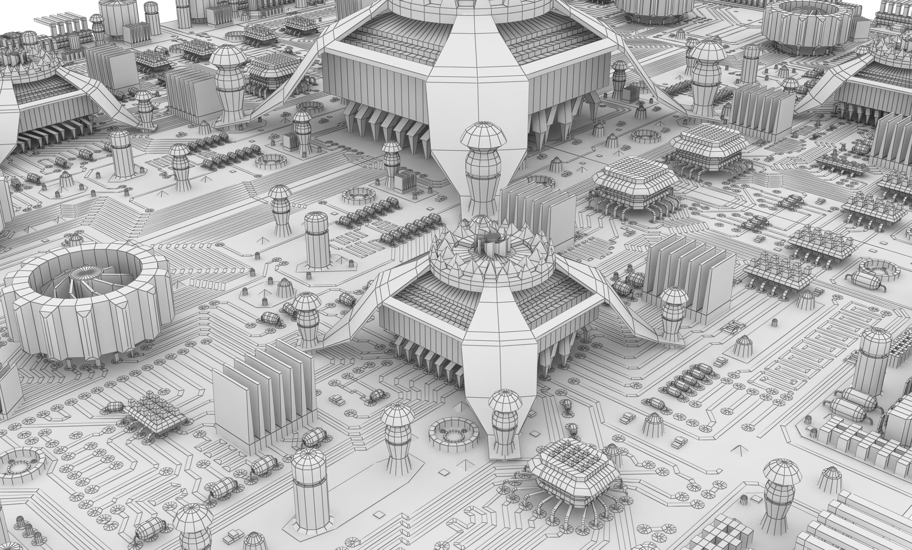 3D Big Circuit Board model - TurboSquid 1756143