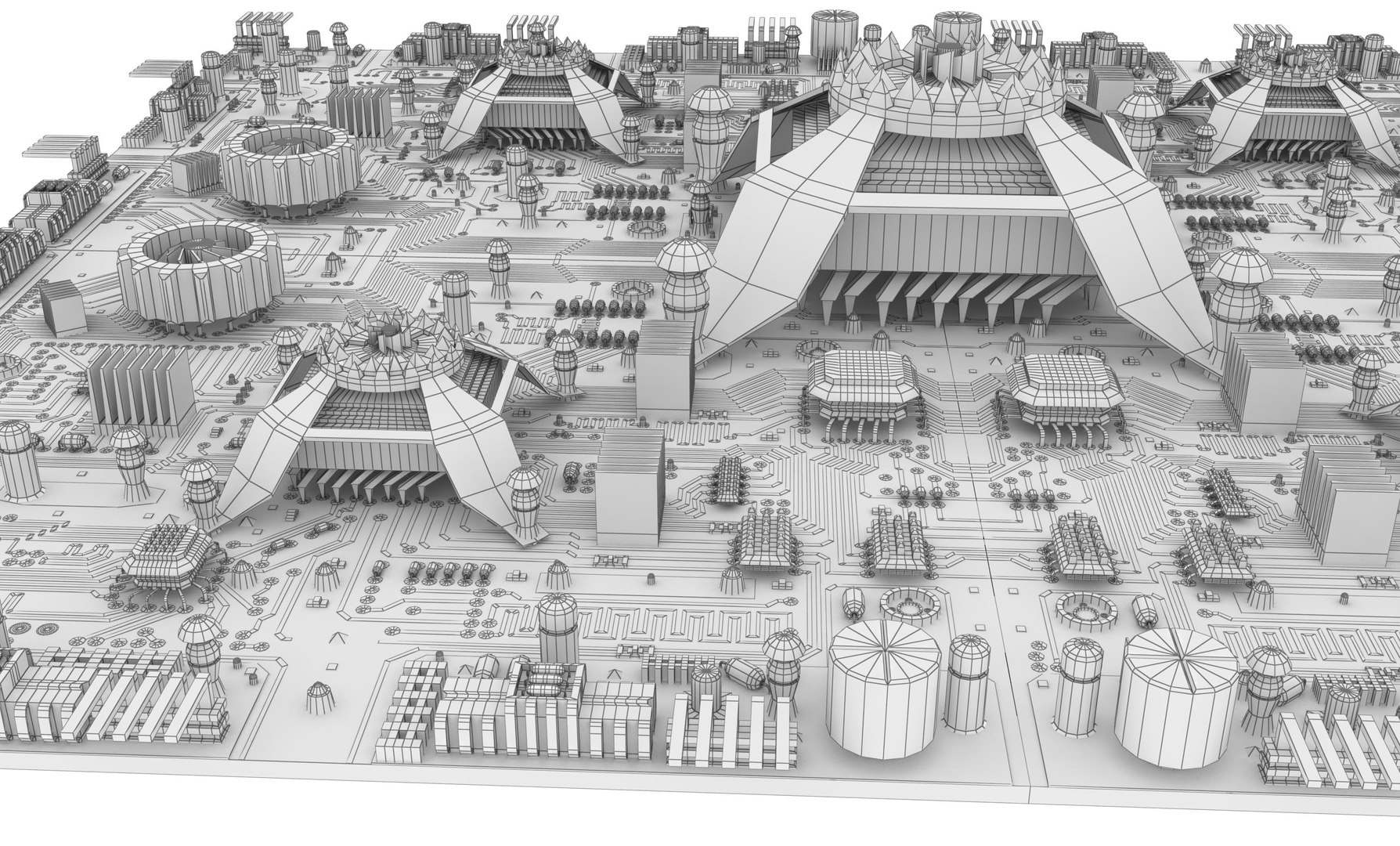 3D Big Circuit Board model - TurboSquid 1756143