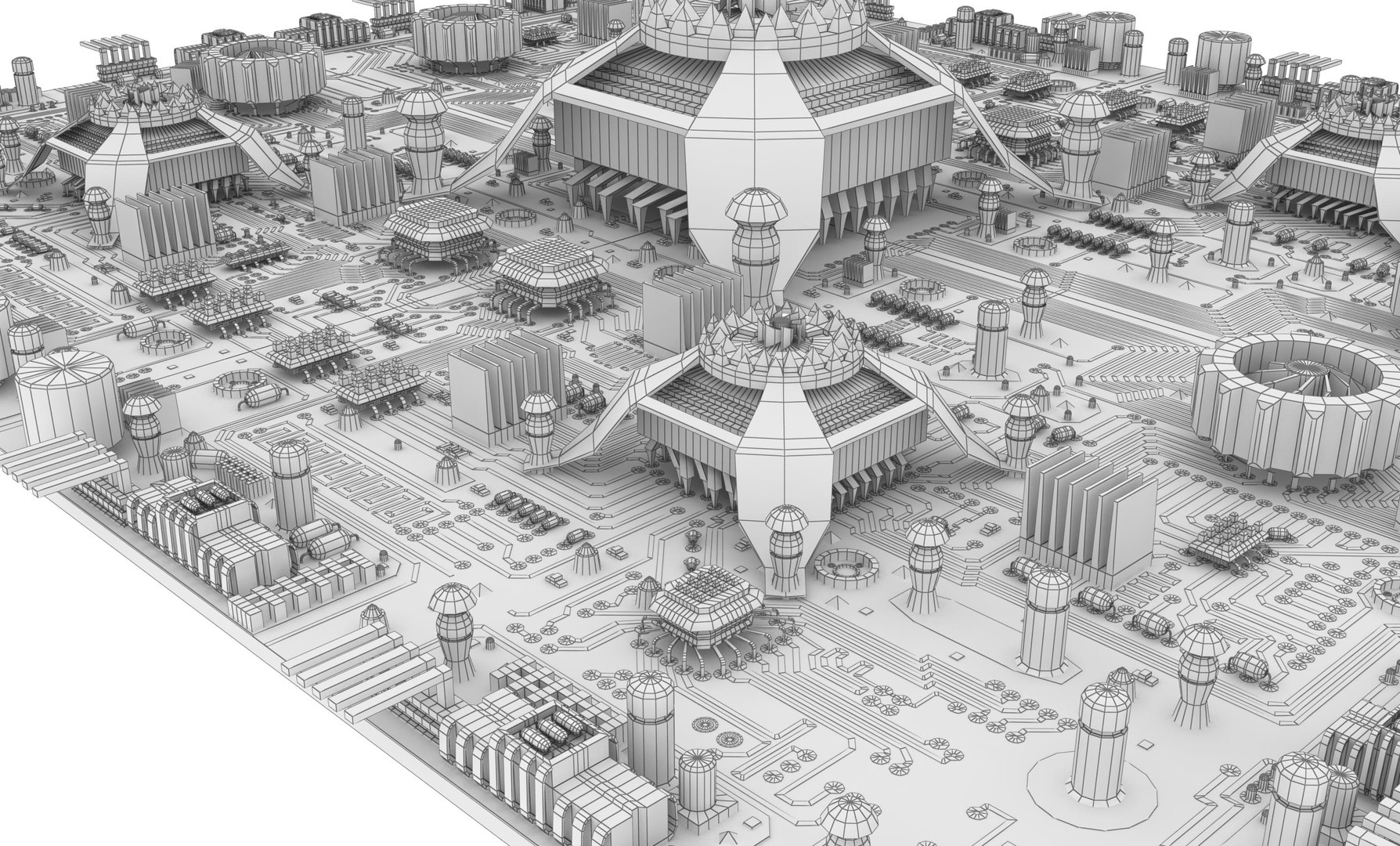 3D Big Circuit Board model - TurboSquid 1756143