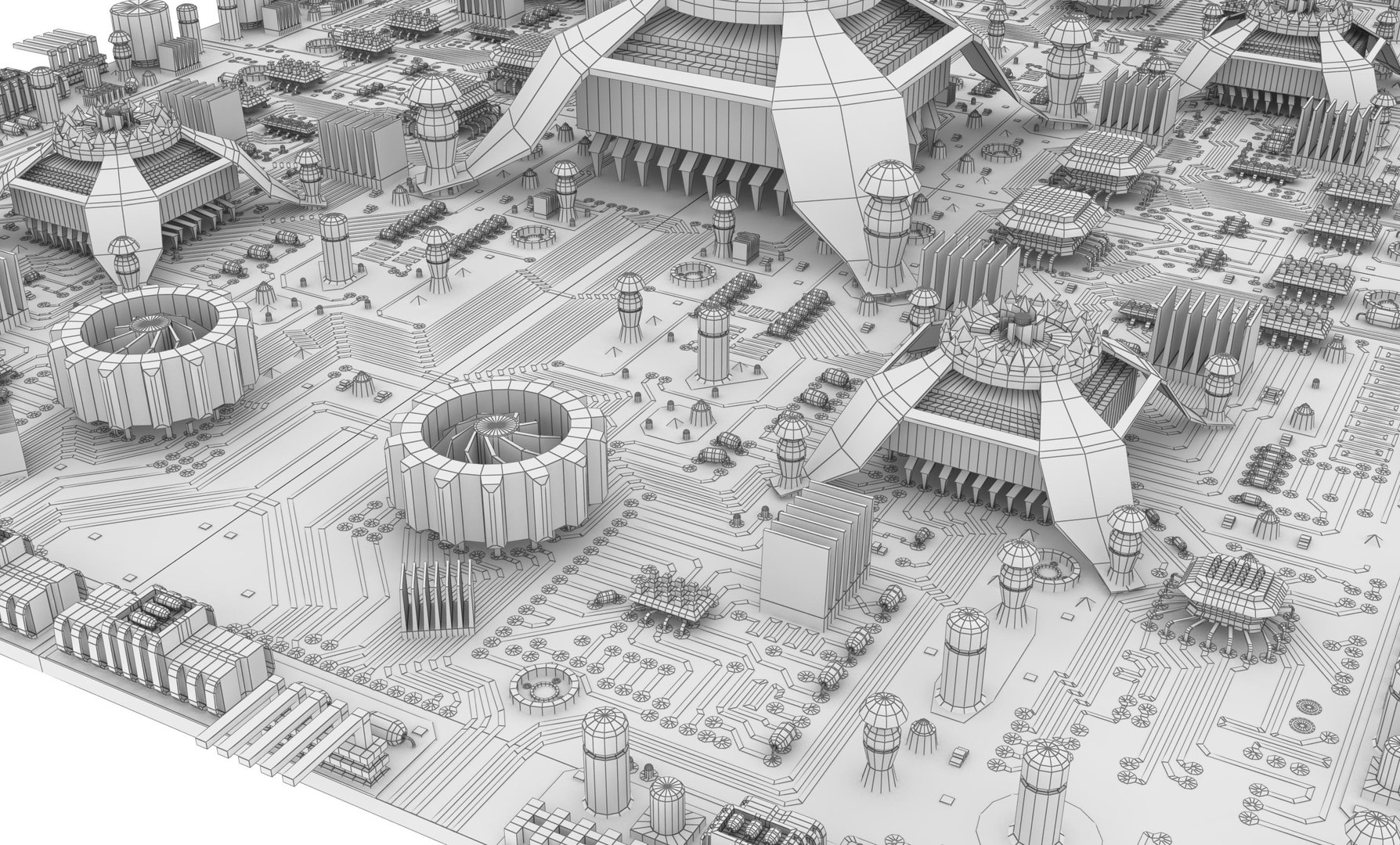 3D Big Circuit Board model - TurboSquid 1756143