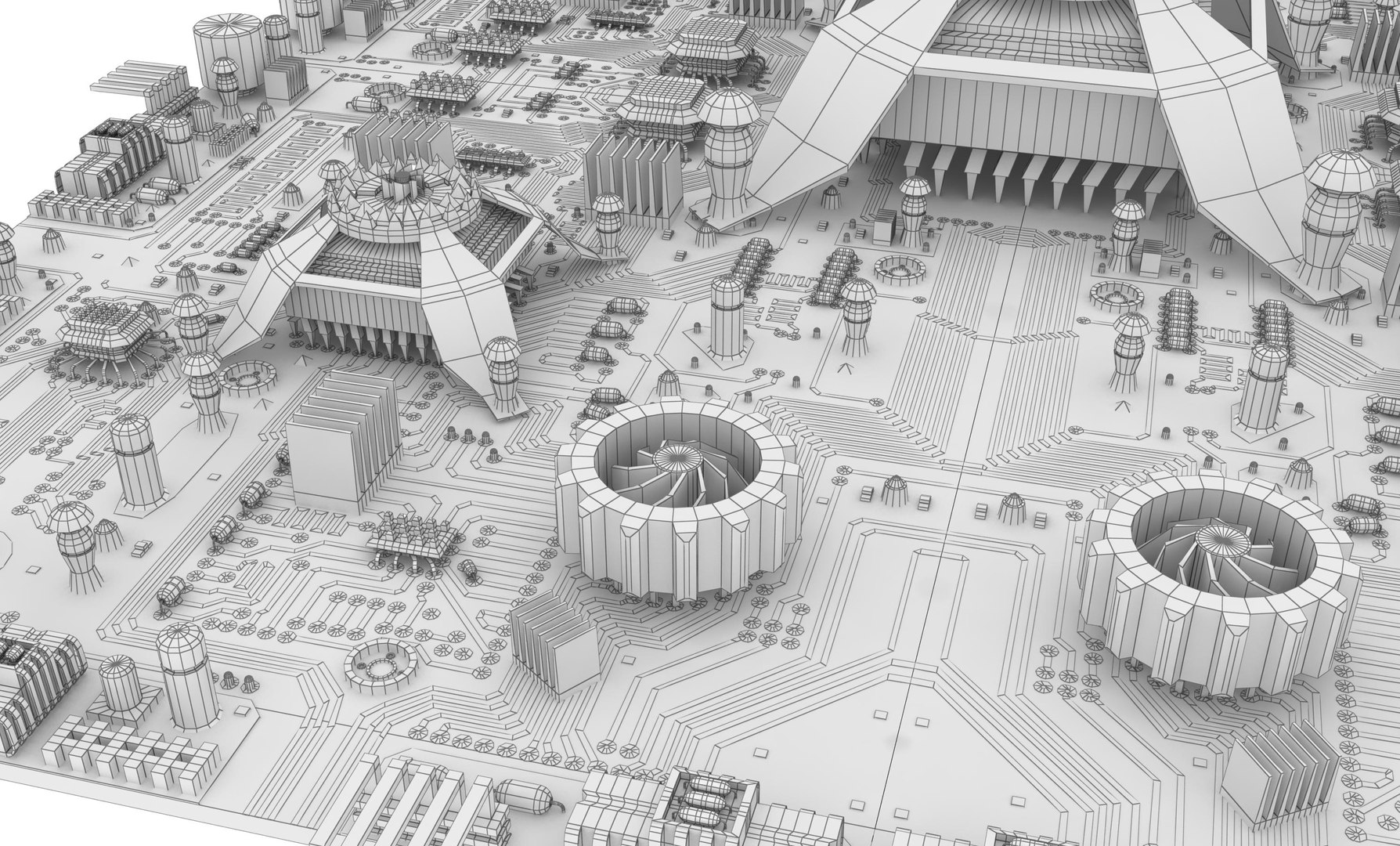 3D Big Circuit Board model - TurboSquid 1756143