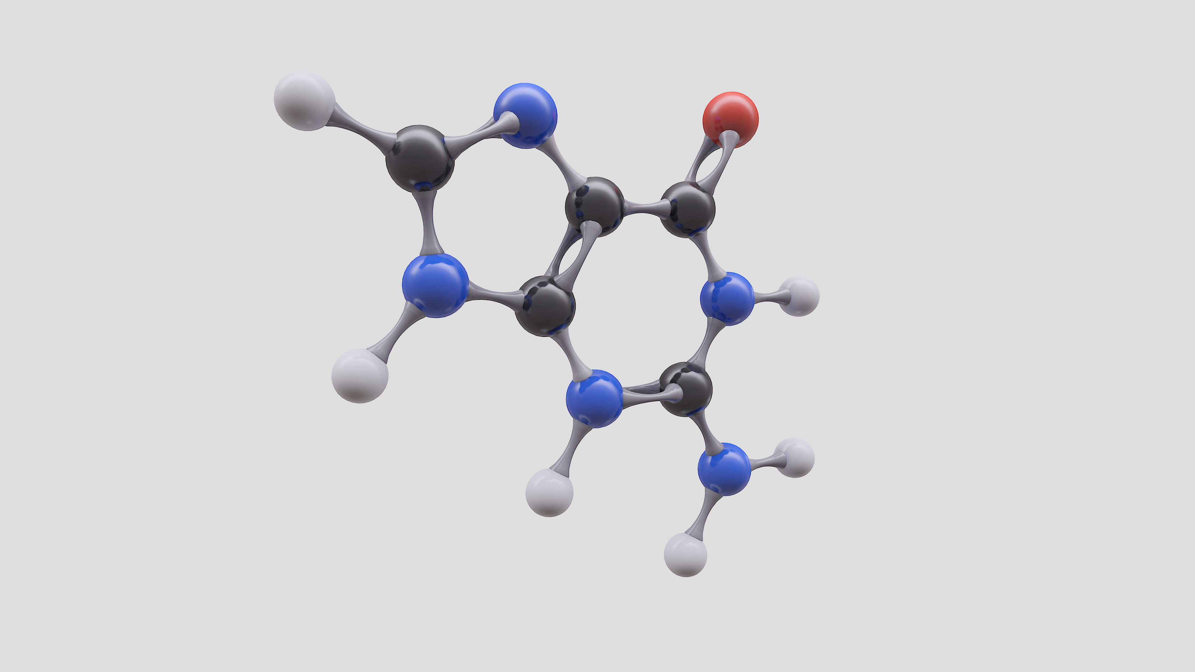 modelo 3d Molécula de guanina con PBR 4K 8K - TurboSquid 1943869