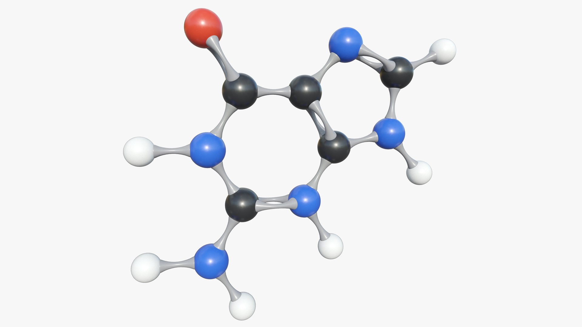 Guanine Molecule With PBR 4K 8K 3D Model - TurboSquid 1943869