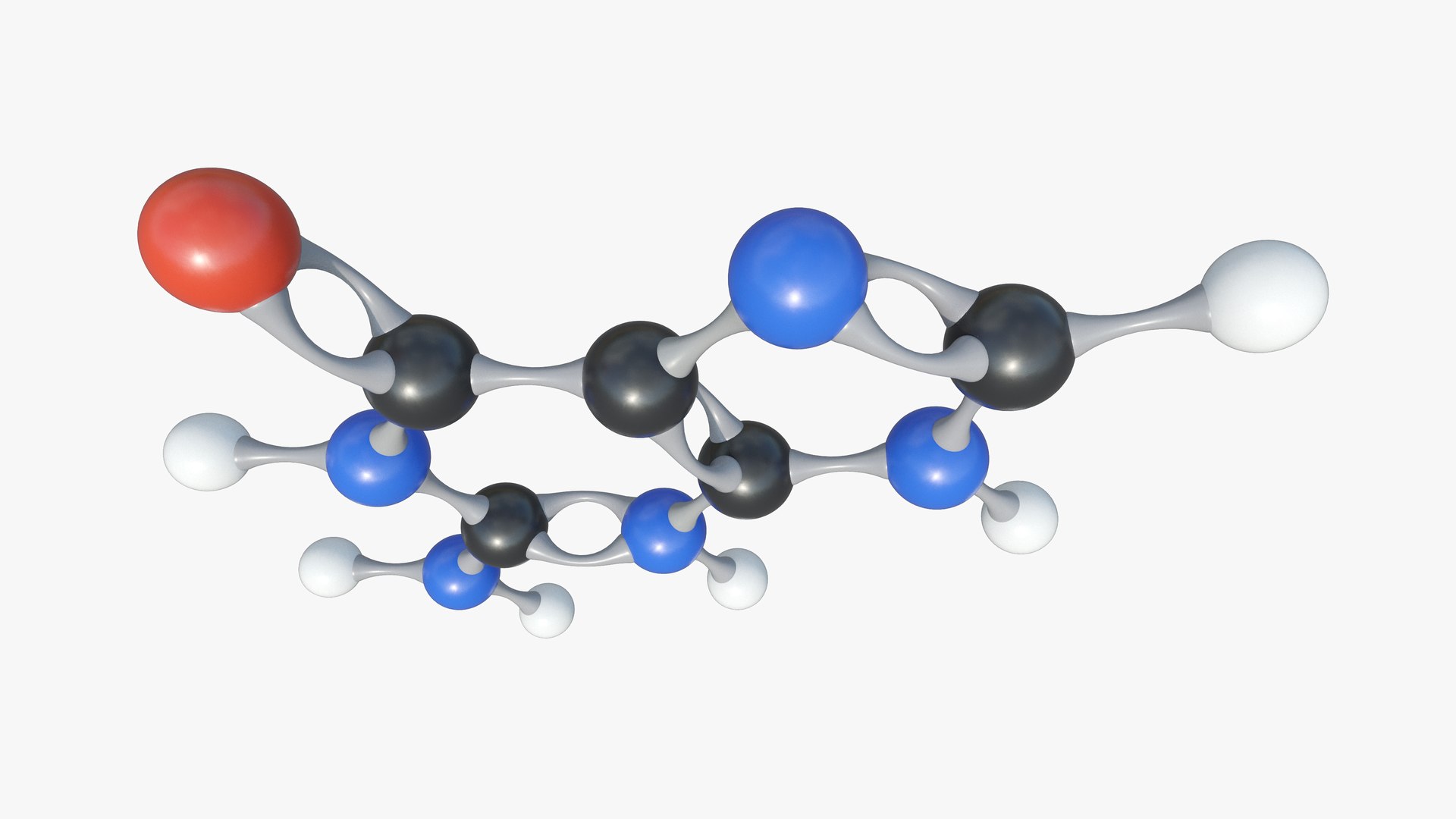 Guanine Molecule With PBR 4K 8K 3D Model - TurboSquid 1943869