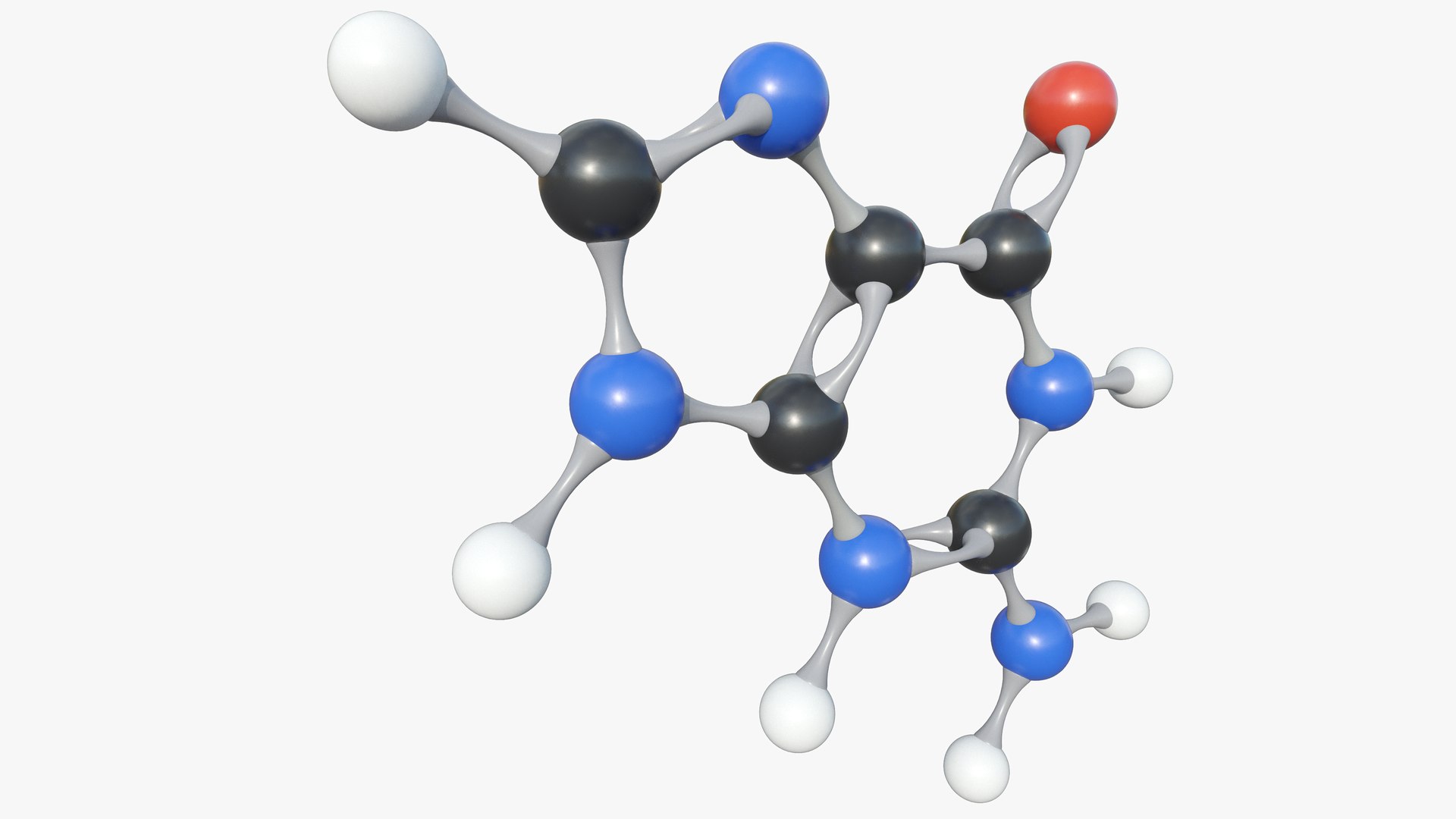 Guanine Molecule With PBR 4K 8K 3D Model - TurboSquid 1943869