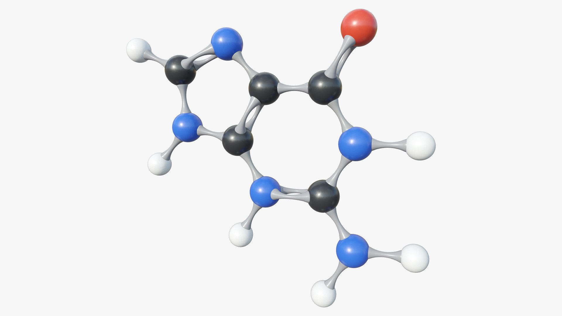 Guanine Molecule With PBR 4K 8K 3D Model - TurboSquid 1943869