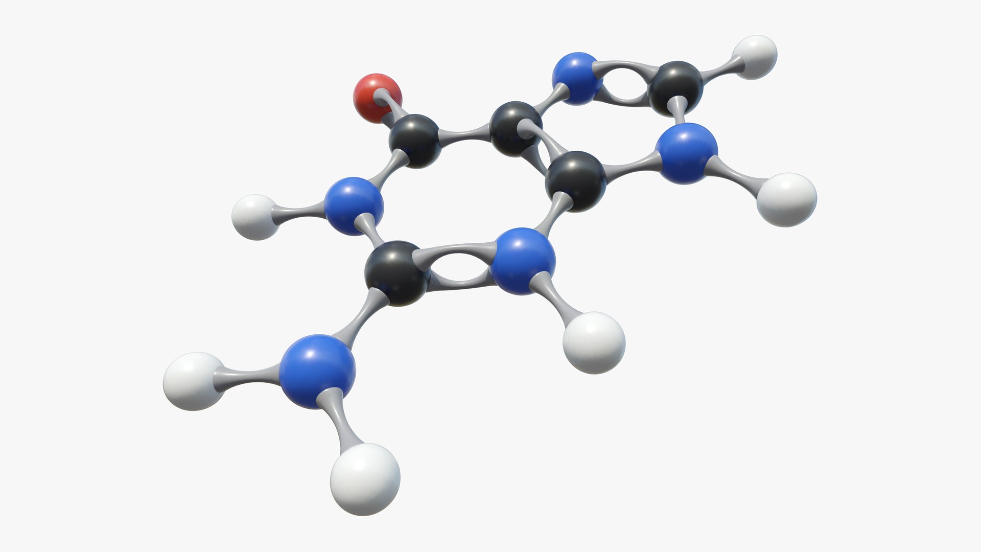 Guanine Molecule With PBR 4K 8K 3D Model - TurboSquid 1943869