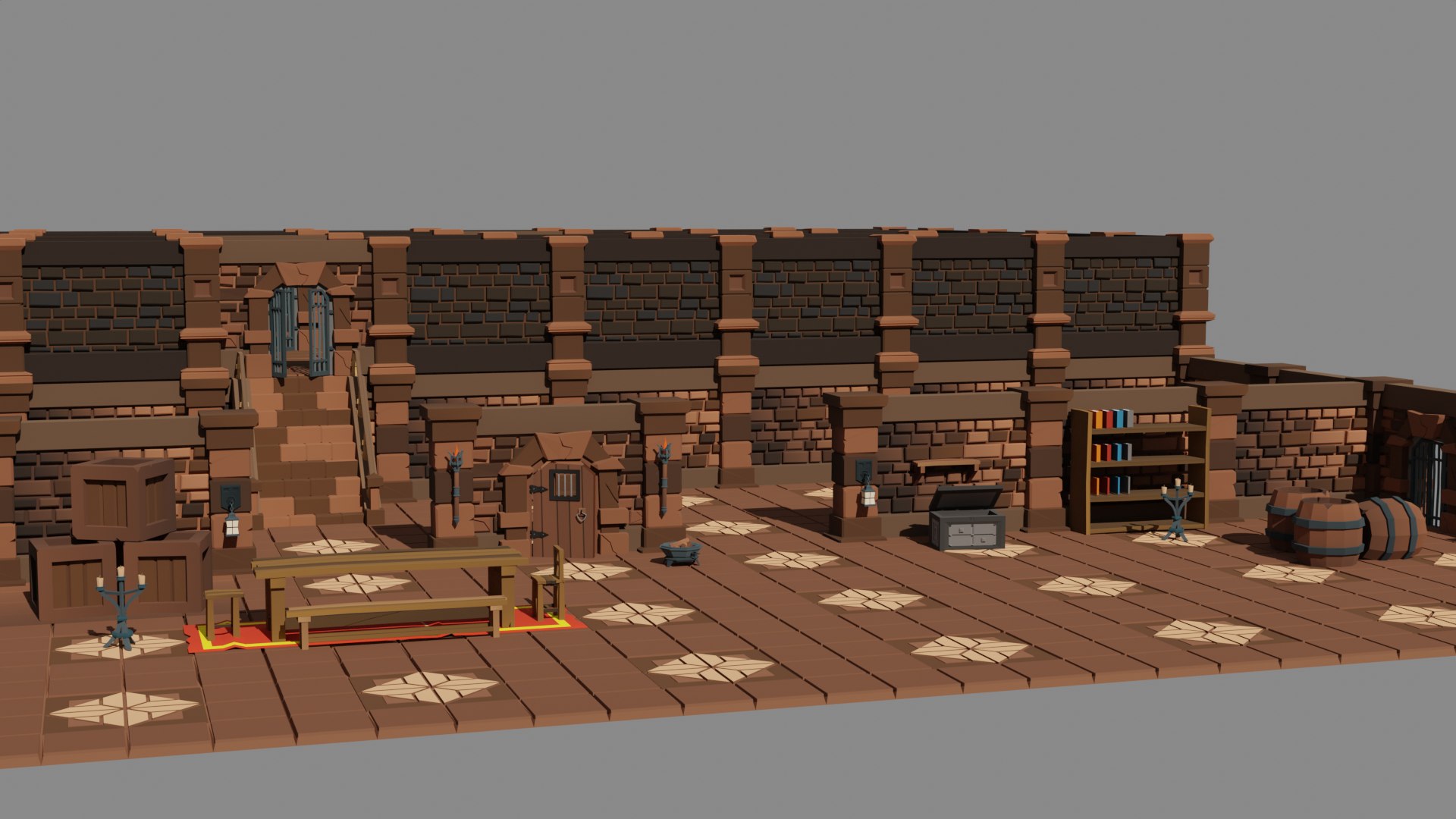Dungeon Modular Assets 3D model - TurboSquid 1973559
