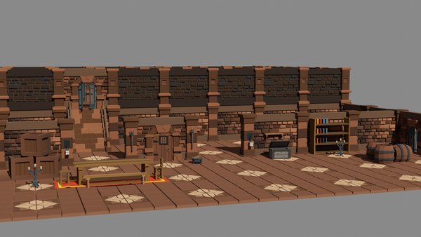 modelo 3d Dungeon Modular Assets - TurboSquid 1973559