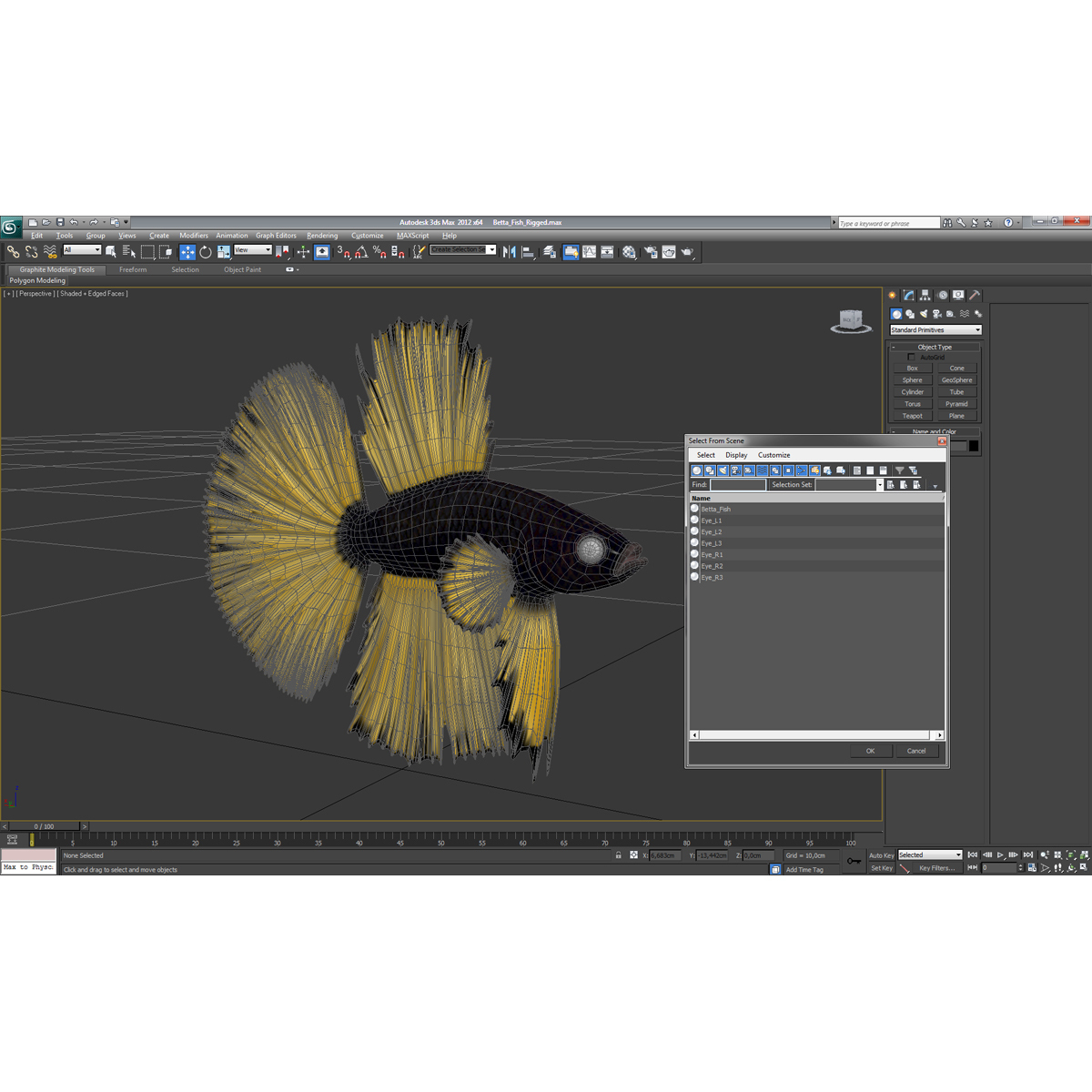 3d model betta fish