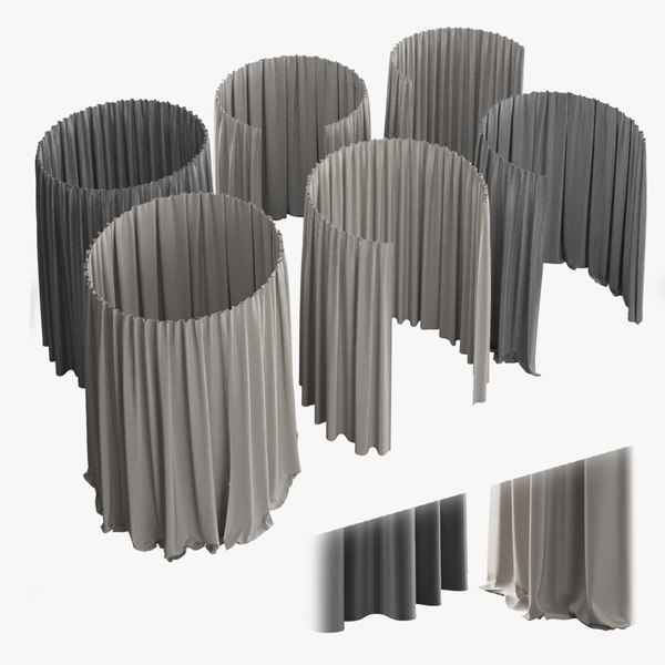 curtains 3d model