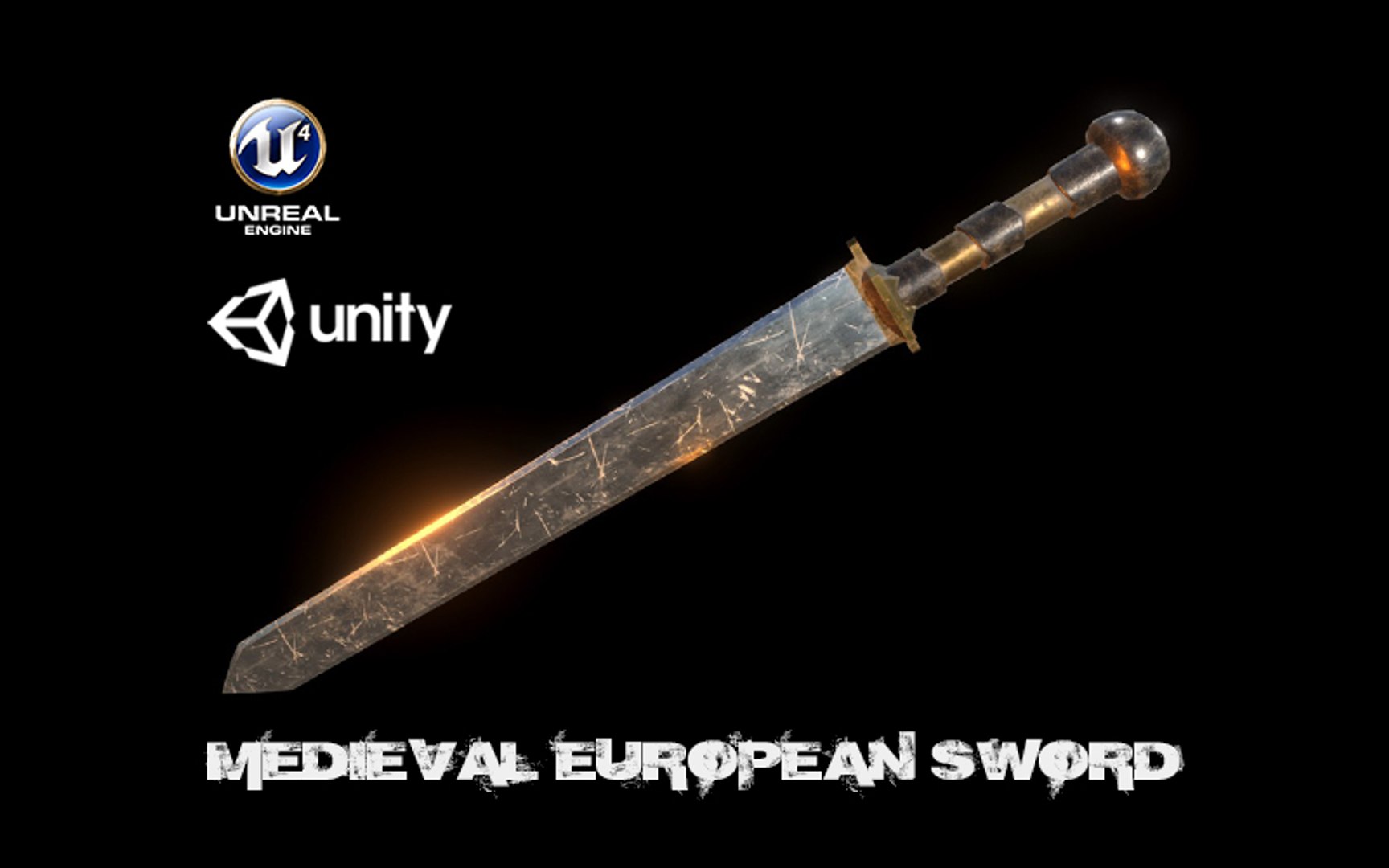 Realistic Medieval Sword 3D Model - TurboSquid 1353355