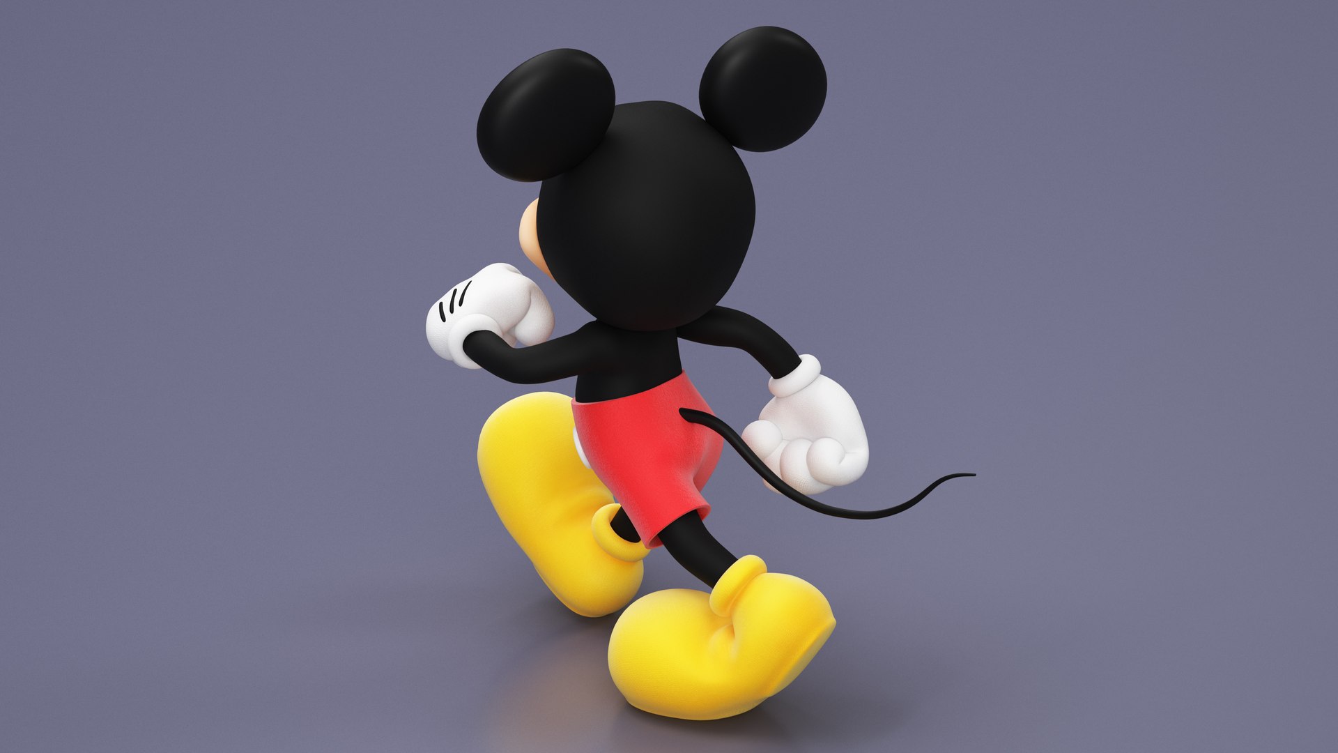 3D Disney Character Mickey Mouse Walking - TurboSquid 2042623