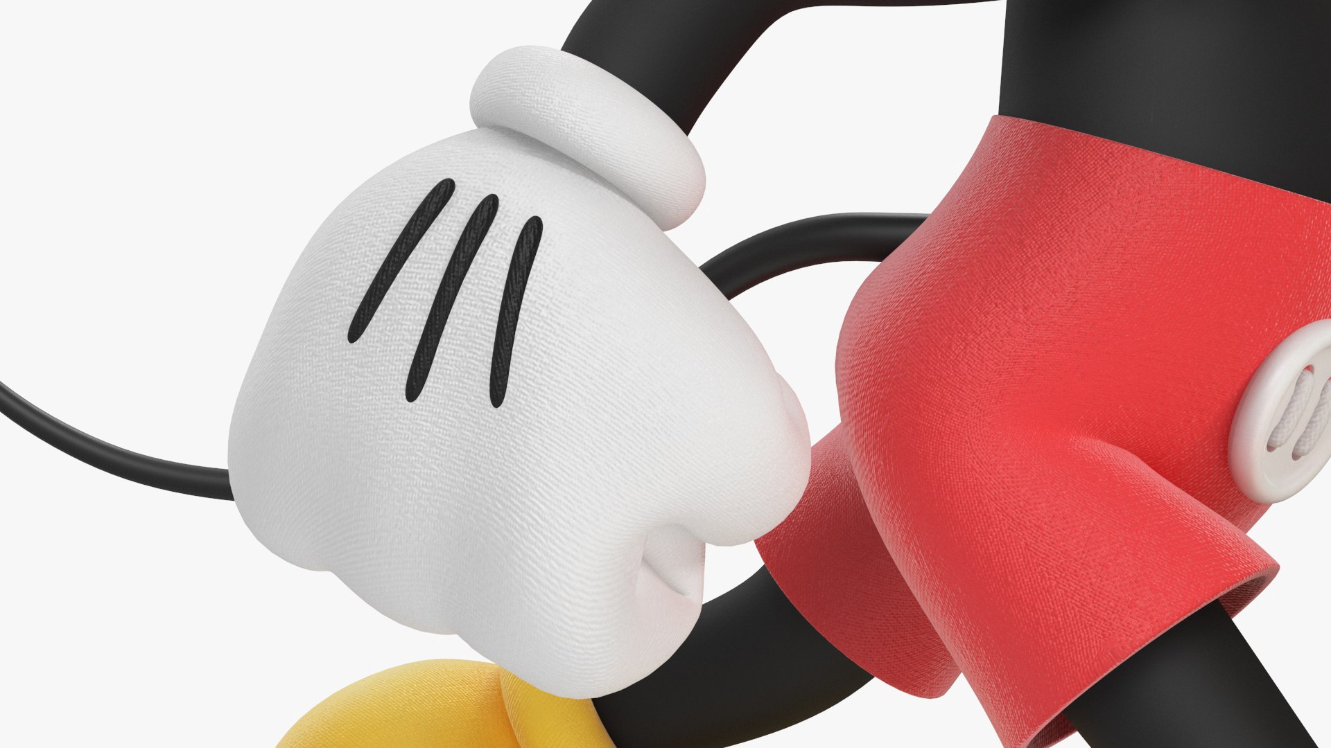 3D Disney Character Mickey Mouse Walking - TurboSquid 2042623