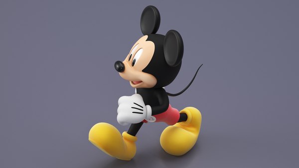 modelo 3d Personaje Disney Mickey Mouse Caminando - TurboSquid 2042623
