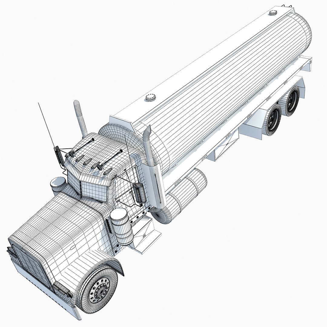 3d Tanker Truck Model