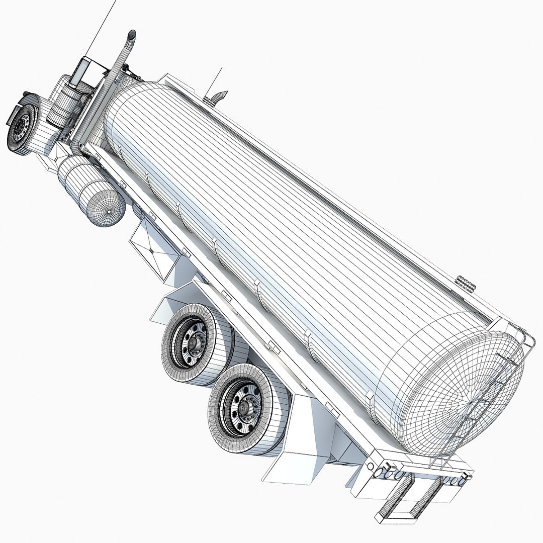 3d Tanker Truck Model