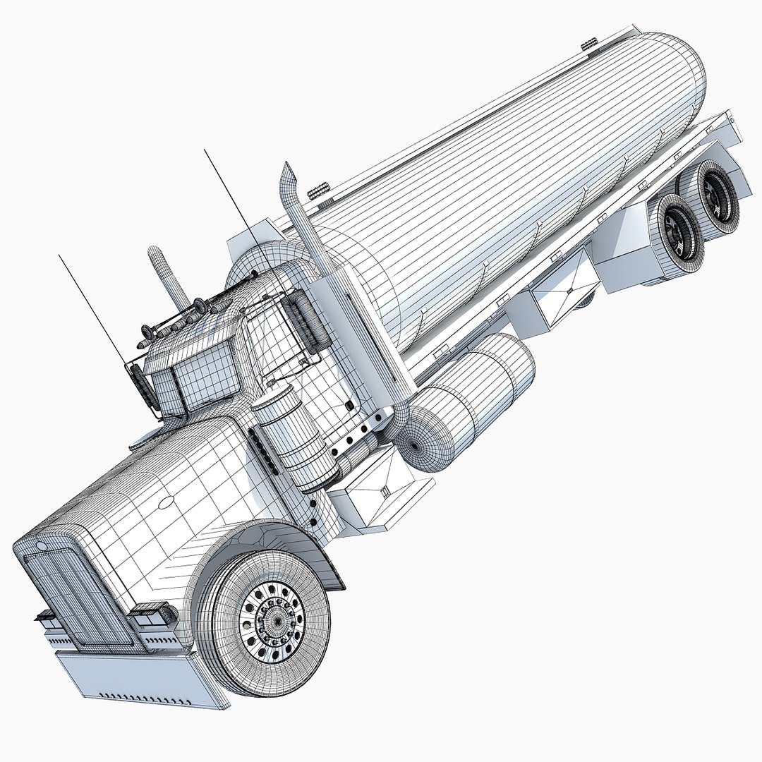 3d Tanker Truck Model