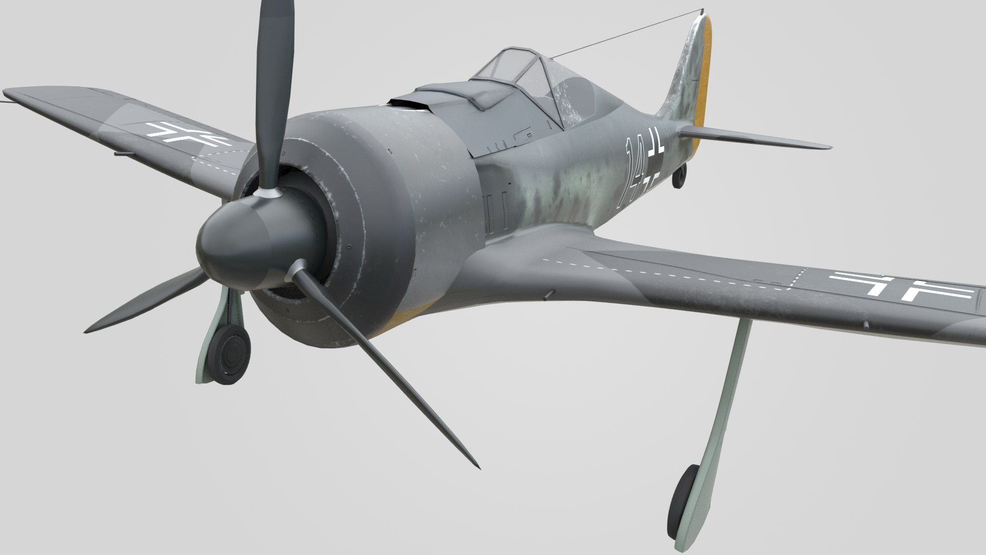 Focke Wulf Fw 190 Plane 3D - TurboSquid 1794279