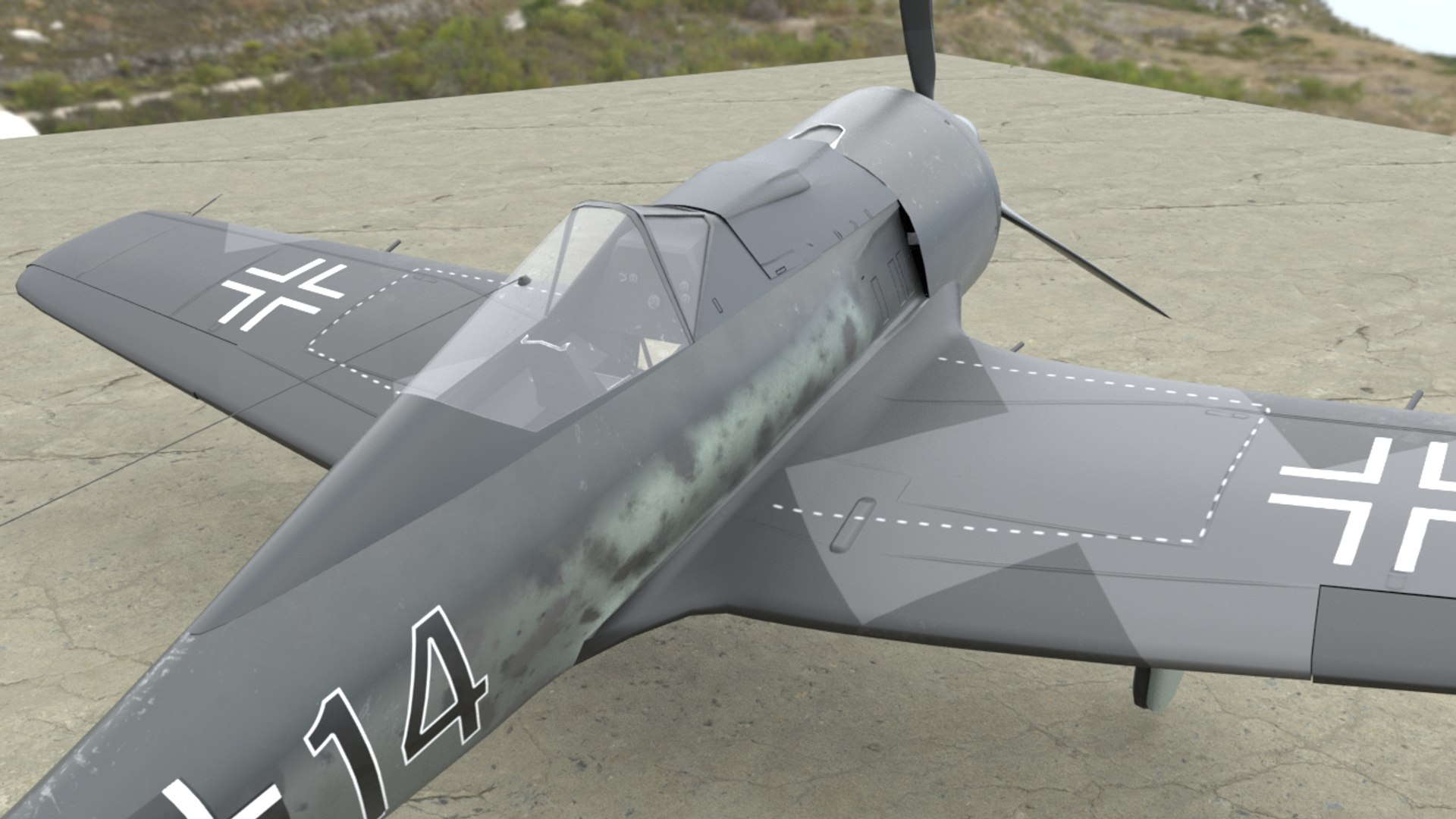 Focke Wulf Fw 190 Plane 3D - TurboSquid 1794279