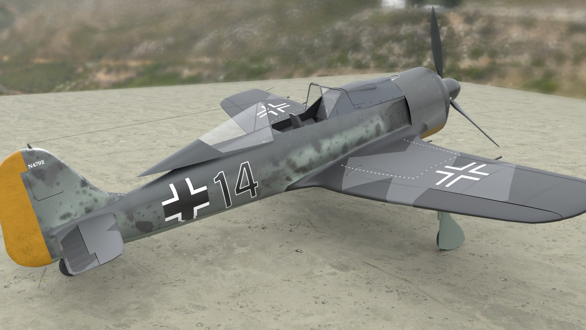 Focke Wulf Fw 190 Plane 3D - TurboSquid 1794279