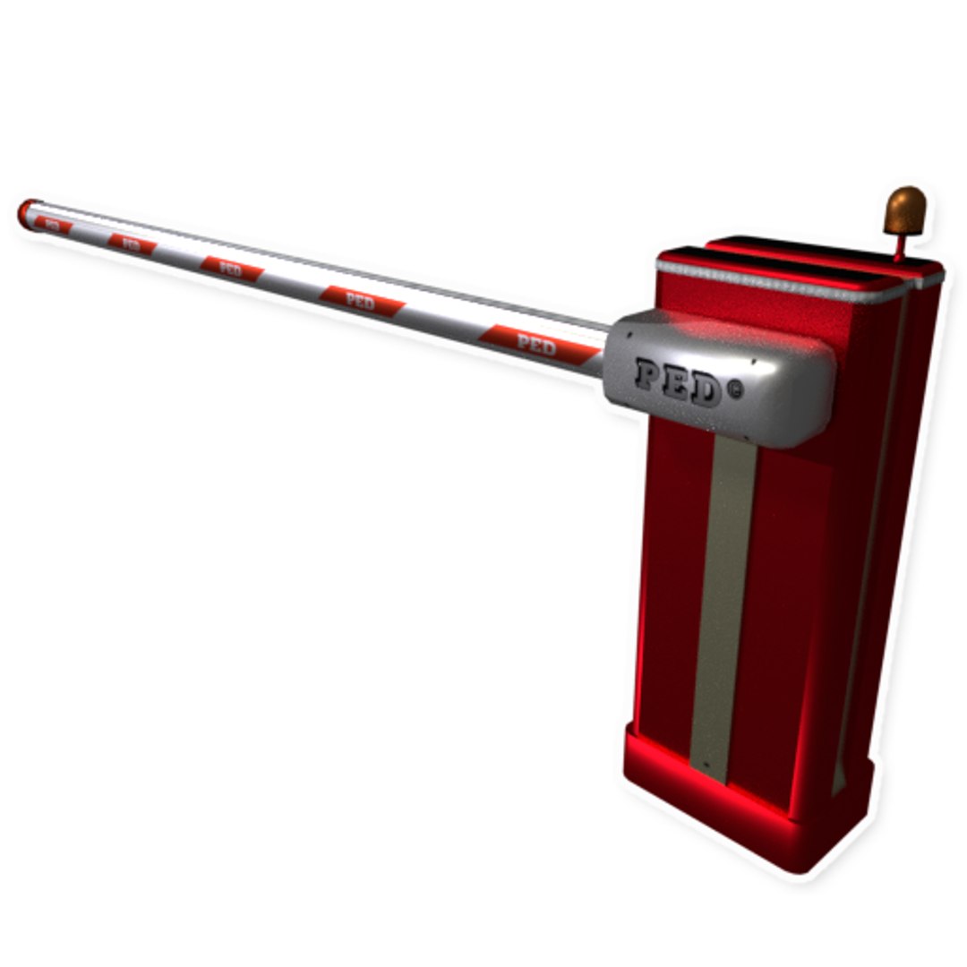 Boom Barrier 3D - TurboSquid 1368545