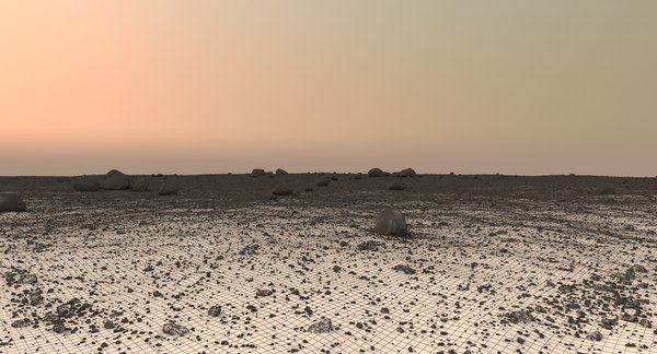 mars surface 3d max