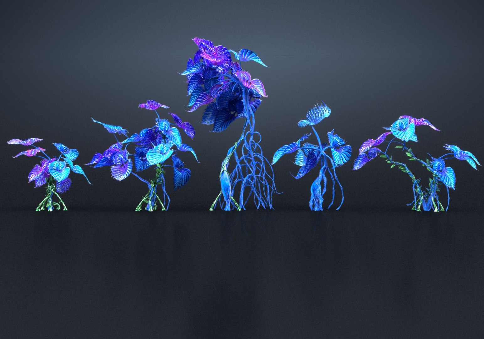 3D Alien Plants Animated Pack 5 - TurboSquid 2176048