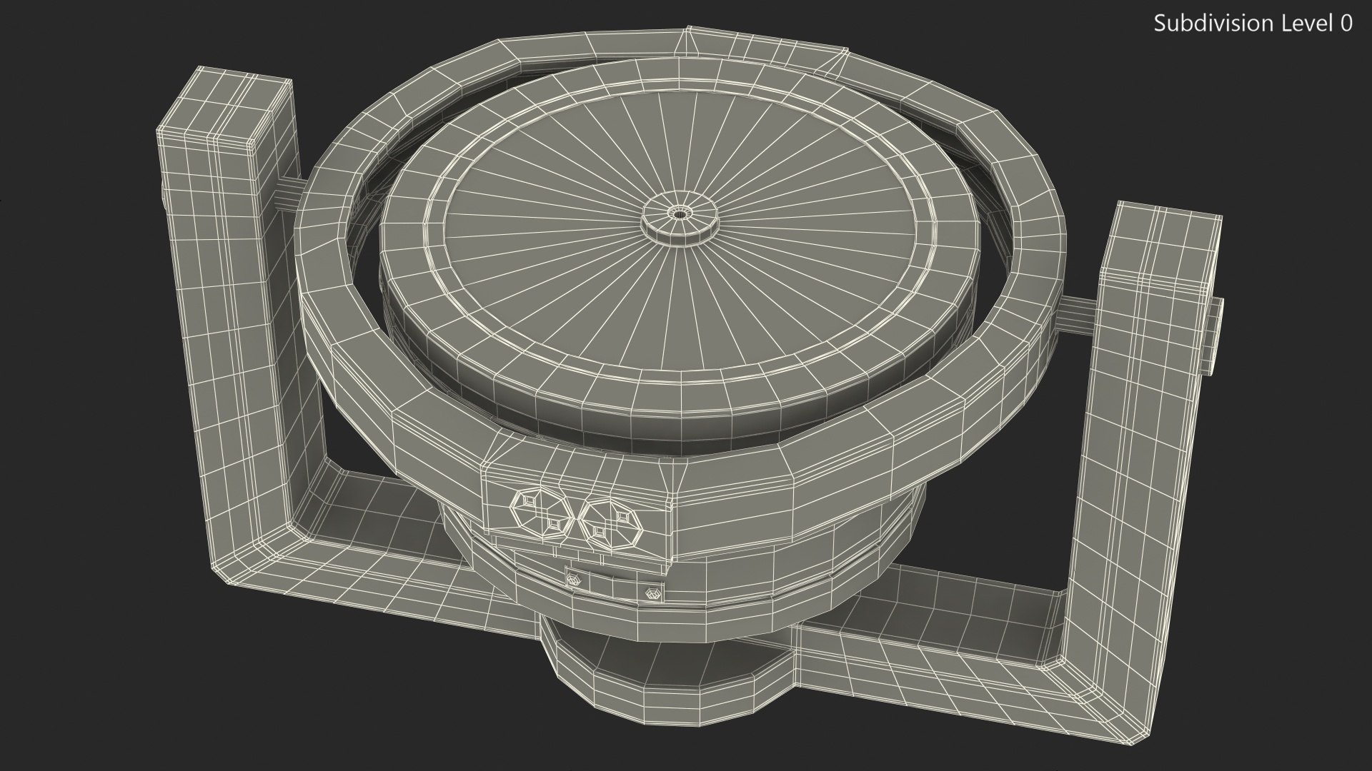 3D Model Old Ship Compass Red - TurboSquid 1992426