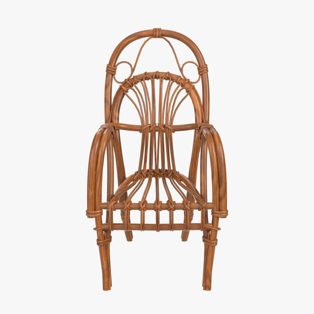 3D Model Small Wooden Chair - TurboSquid 1350294