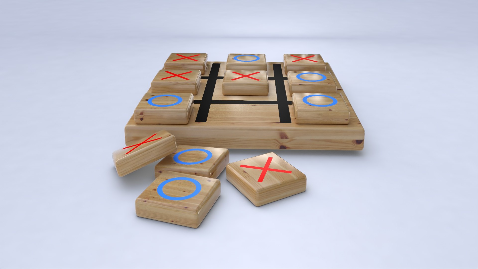 3D Model Tic Tac Toe - TurboSquid 1948874
