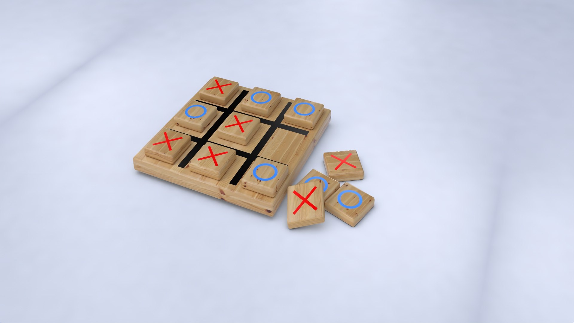 3D Model Tic Tac Toe - TurboSquid 1948874