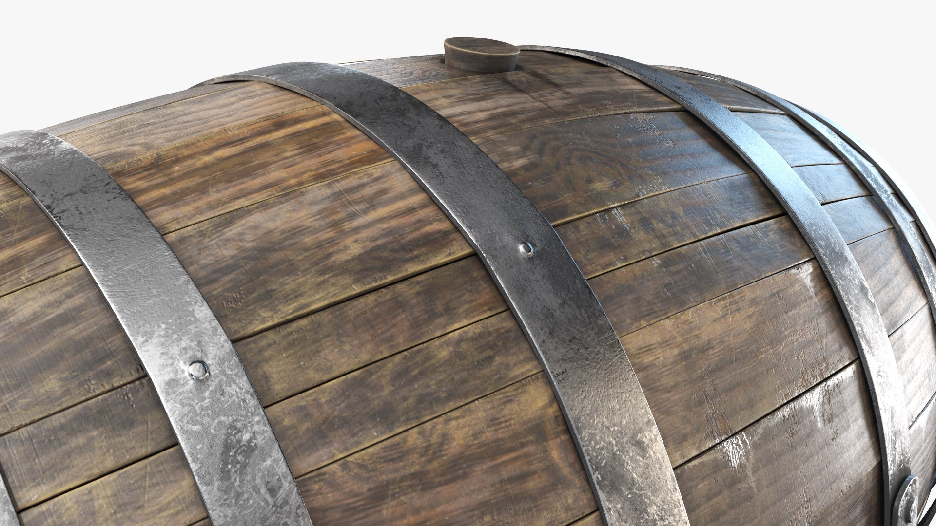 Whiskey Barrel Pbr 8k 3D Model - TurboSquid 1667668