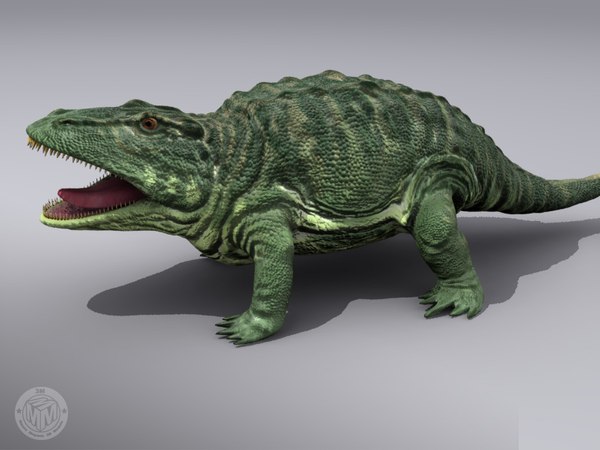 3d eryops amphibians model