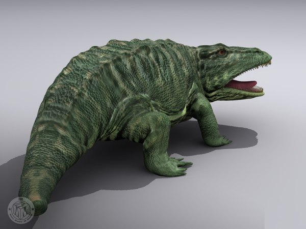 3d eryops amphibians model