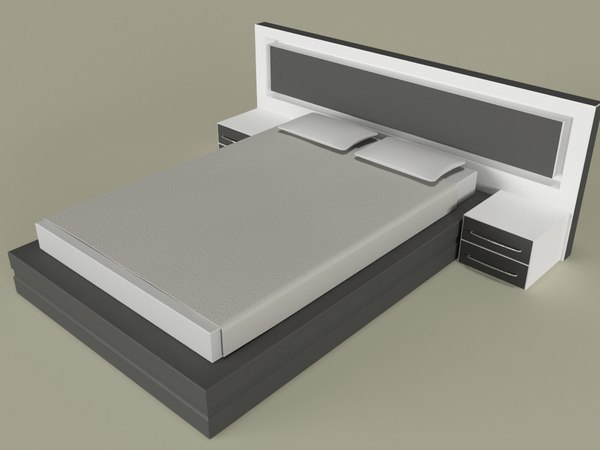 3d modern bedroom design model