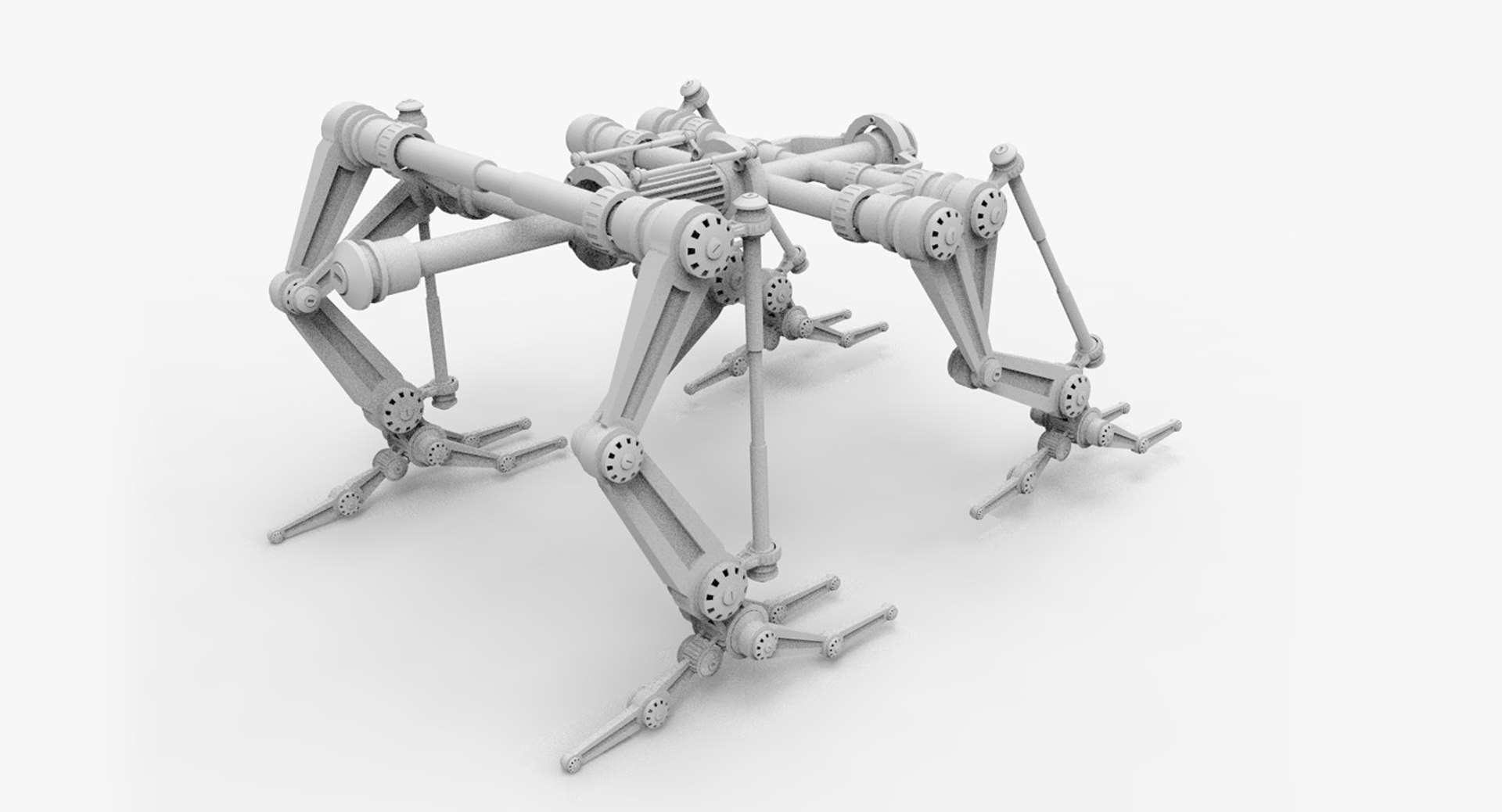 structural frame mech industrial 3ds