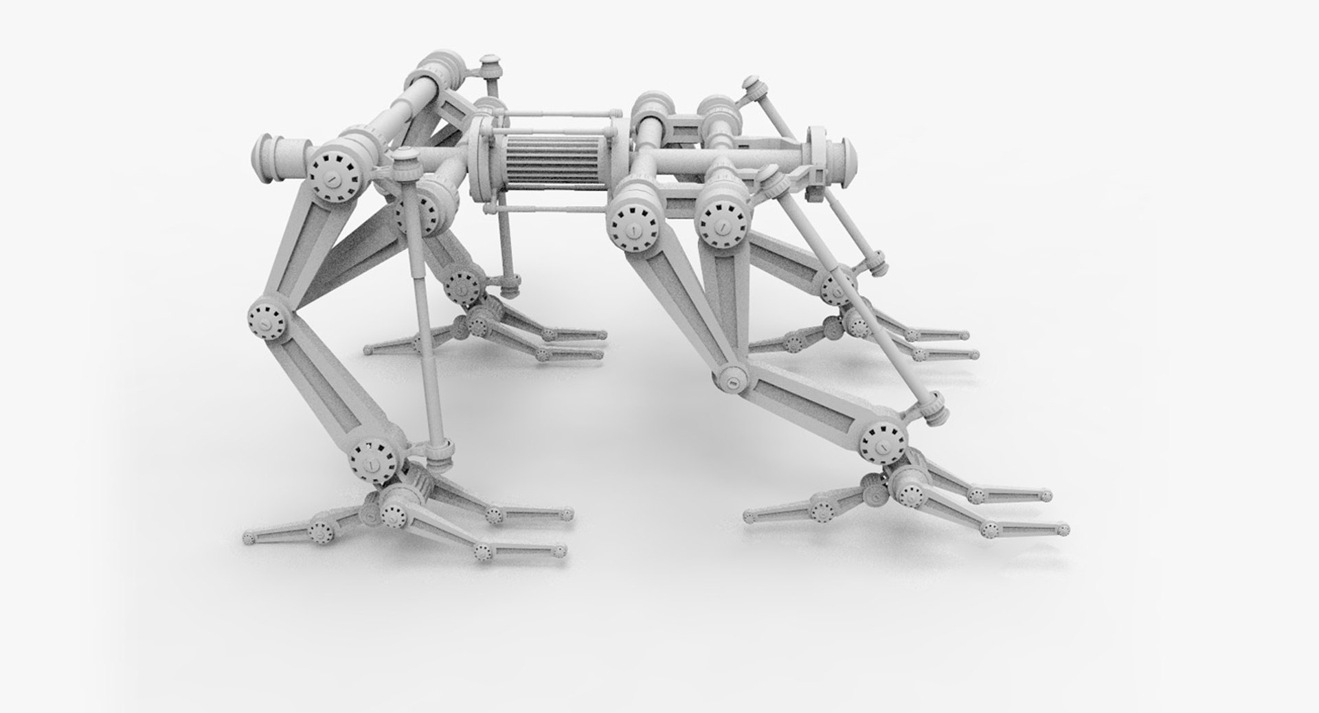 structural frame mech industrial 3ds