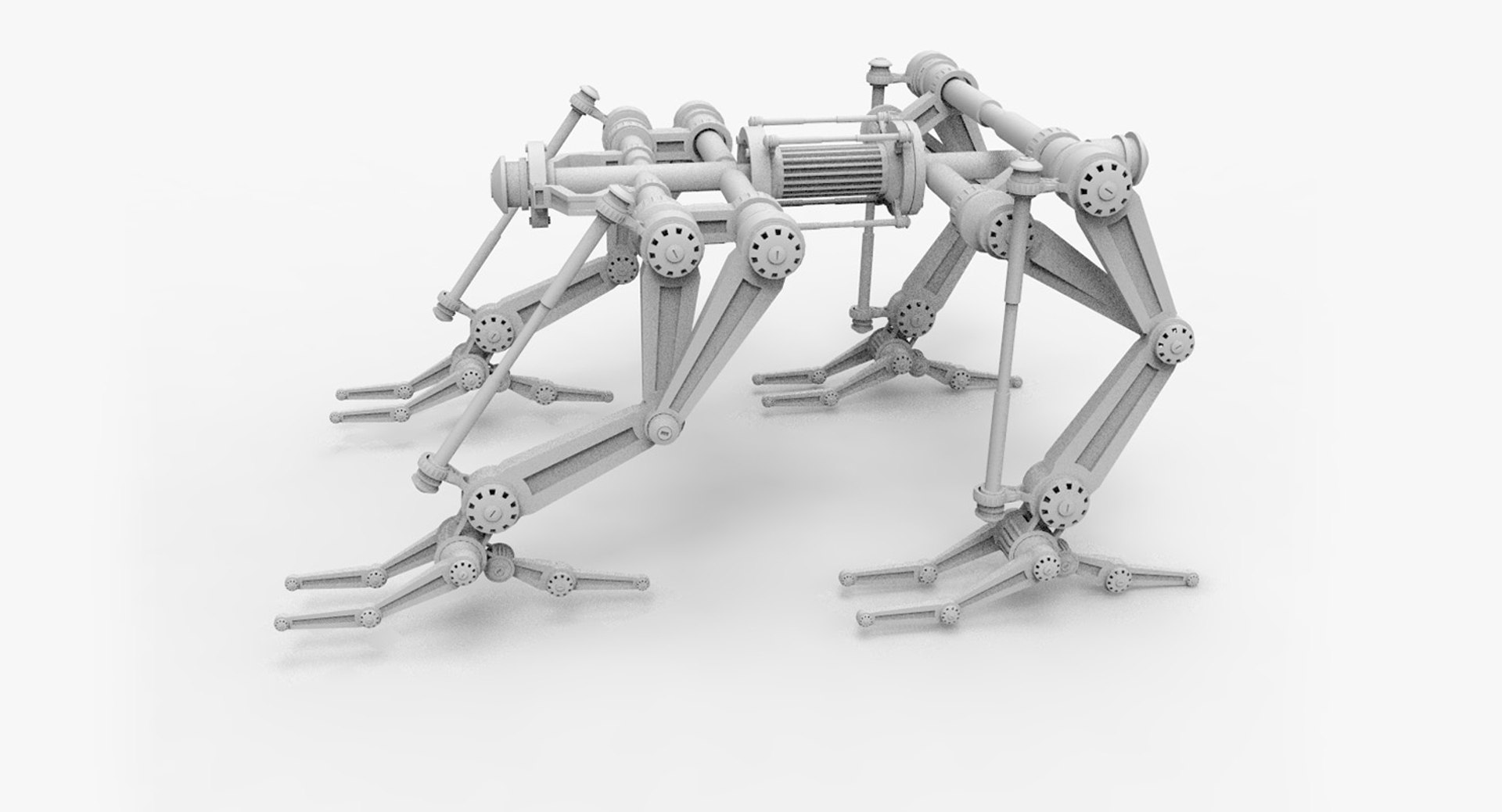 structural frame mech industrial 3ds