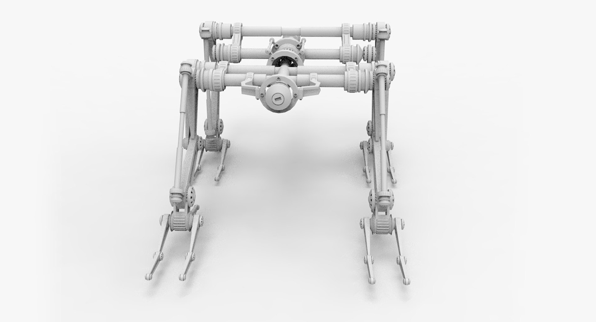 structural frame mech industrial 3ds