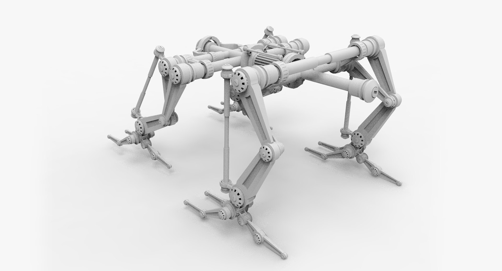 structural frame mech industrial 3ds