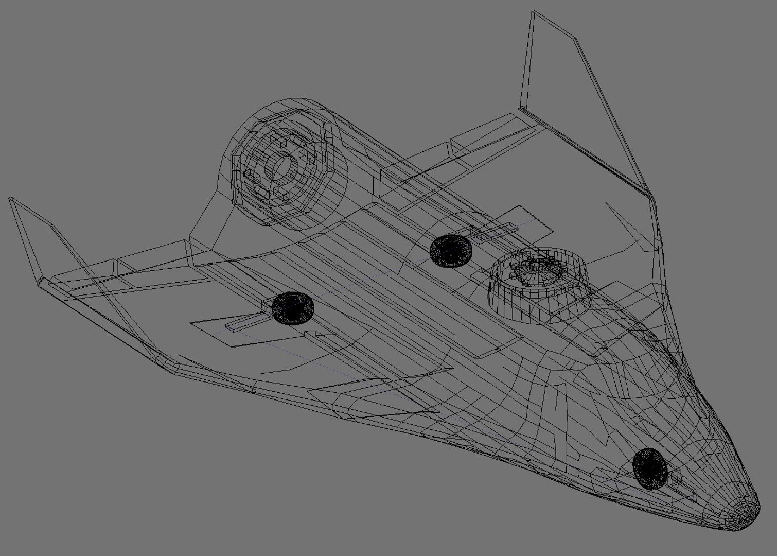 Space Plane Orbital 3d 3ds