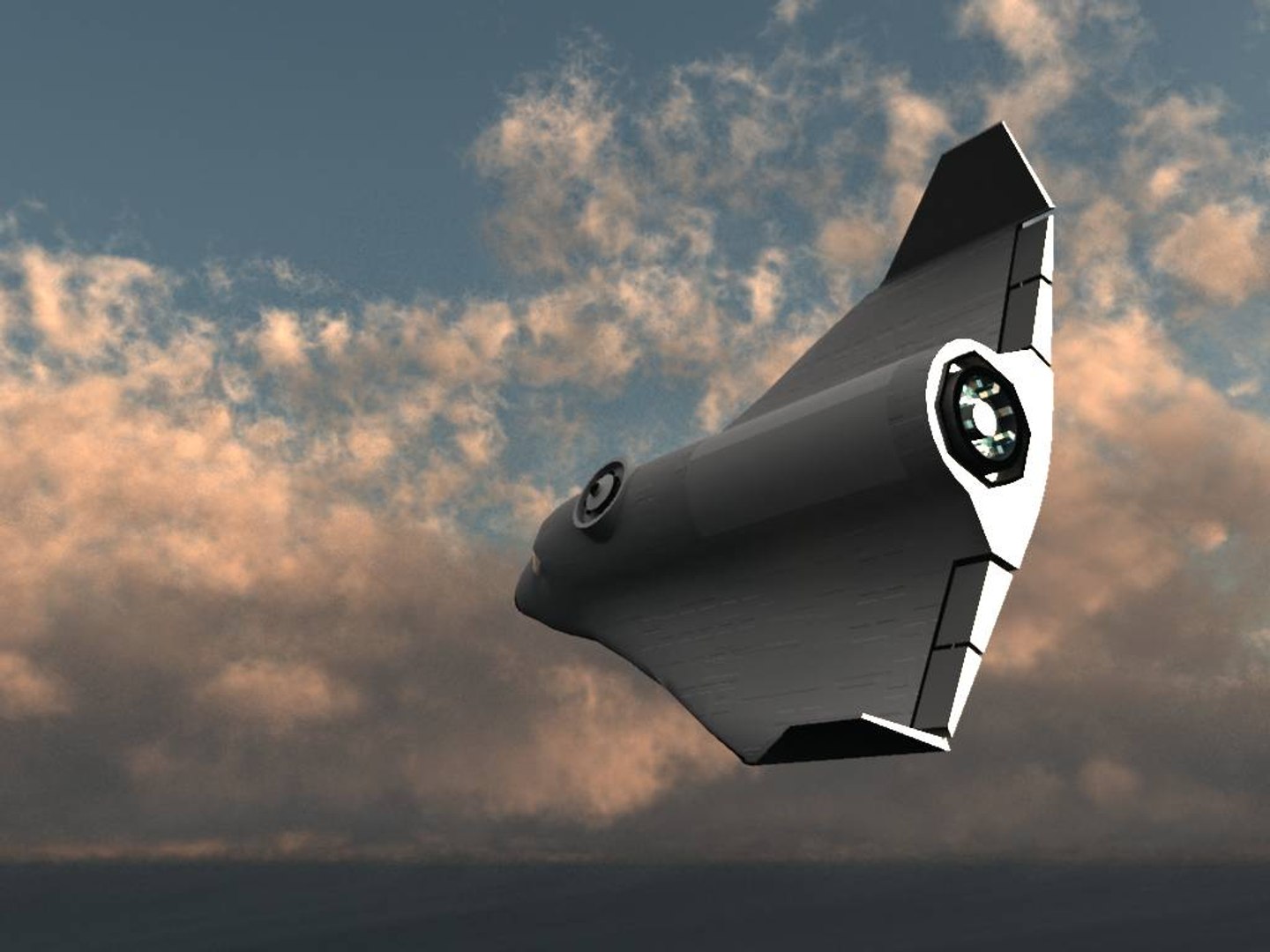 Space Plane Orbital 3d 3ds