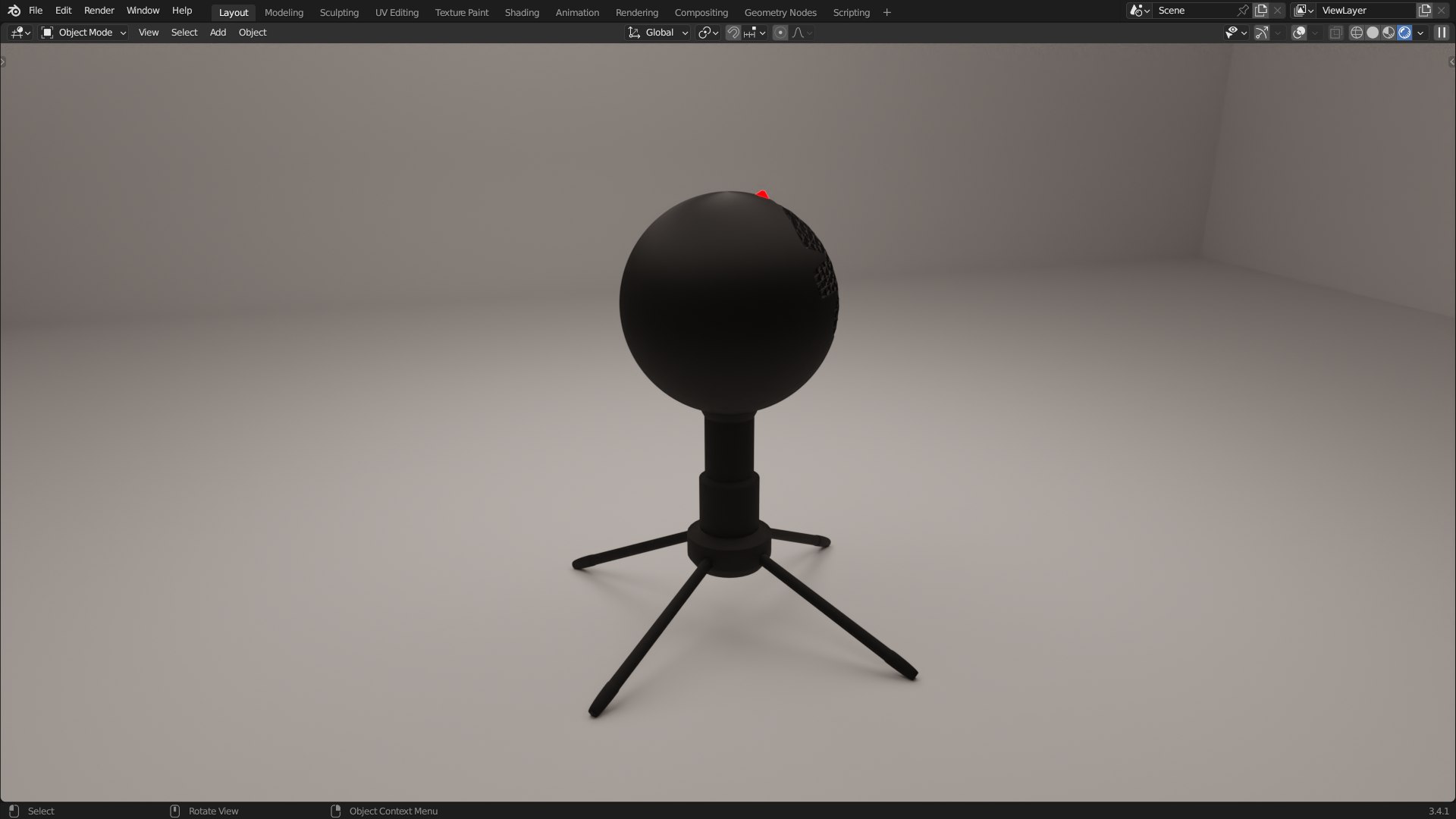 3D Microphone Ball Model - TurboSquid 2169943