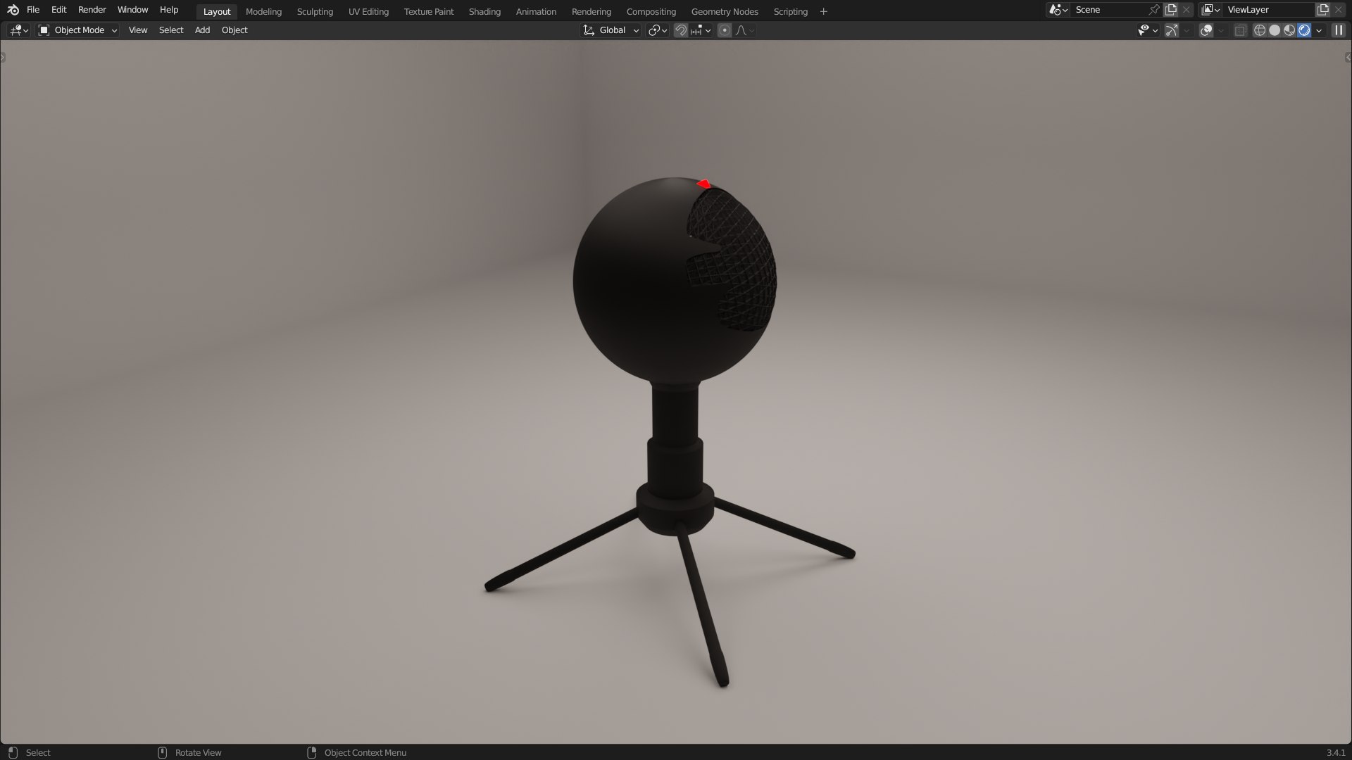3D Microphone Ball Model - TurboSquid 2169943