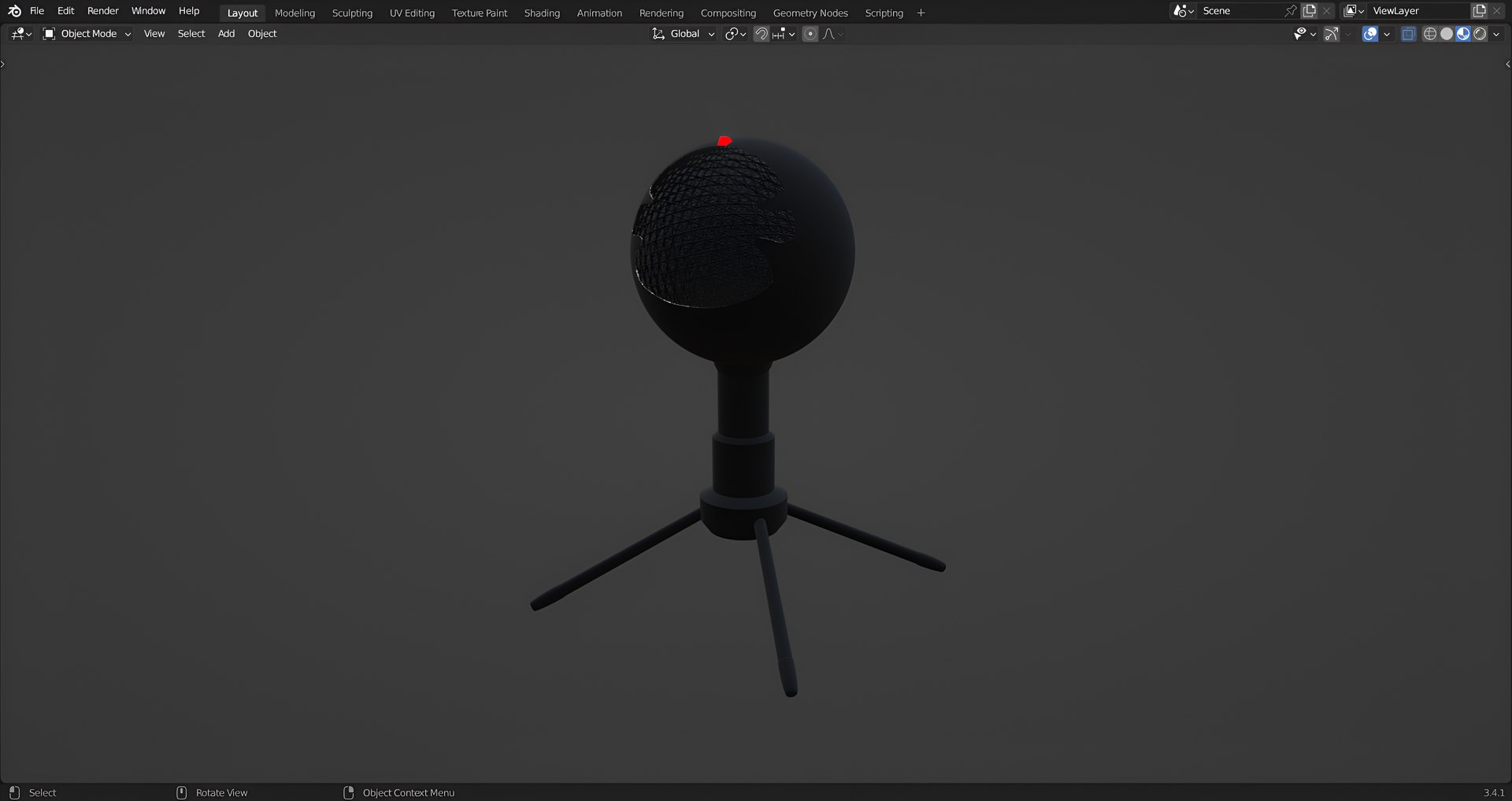 3D Microphone Ball Model - TurboSquid 2169943