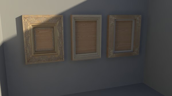 3 picture frames 3d ma