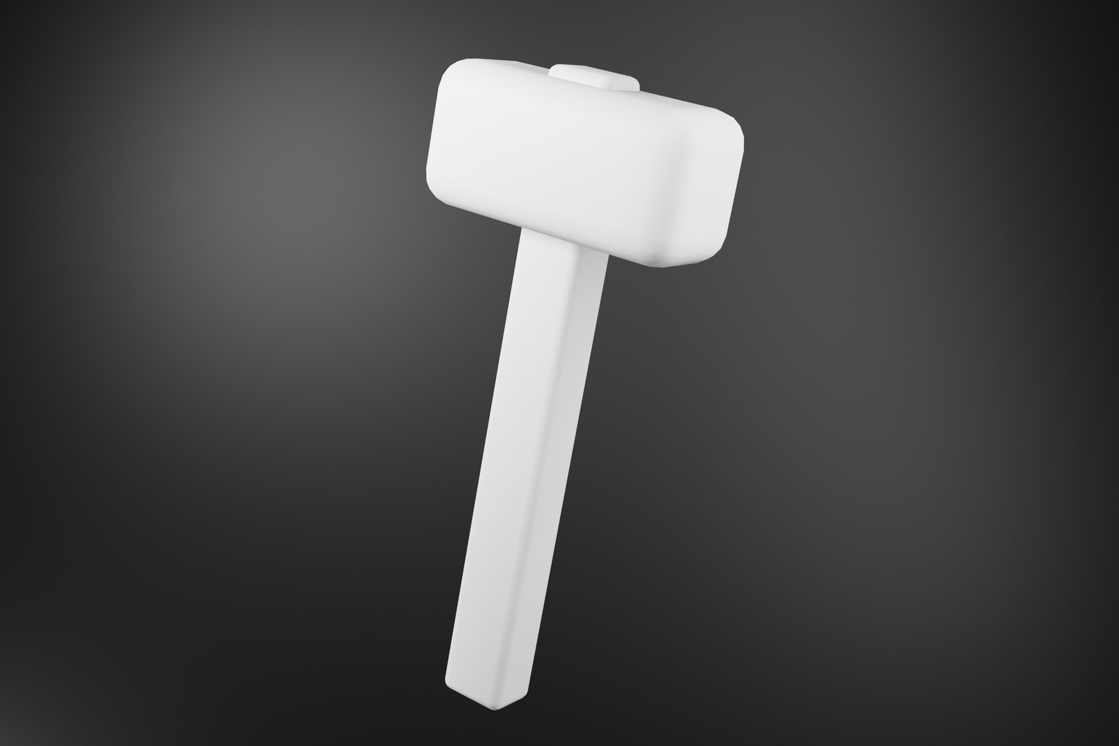Free 3D Metal Mallet With Yellow Handle - TurboSquid 2010492